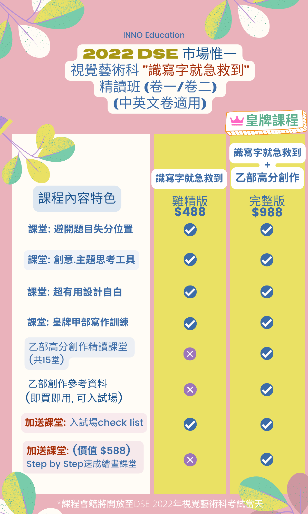 DSE VA 線上 + 線下摘星課程 | Inno Education Group